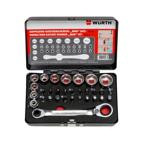 RINKINYS 1/4" MINI 31VNT - Würth Lietuva